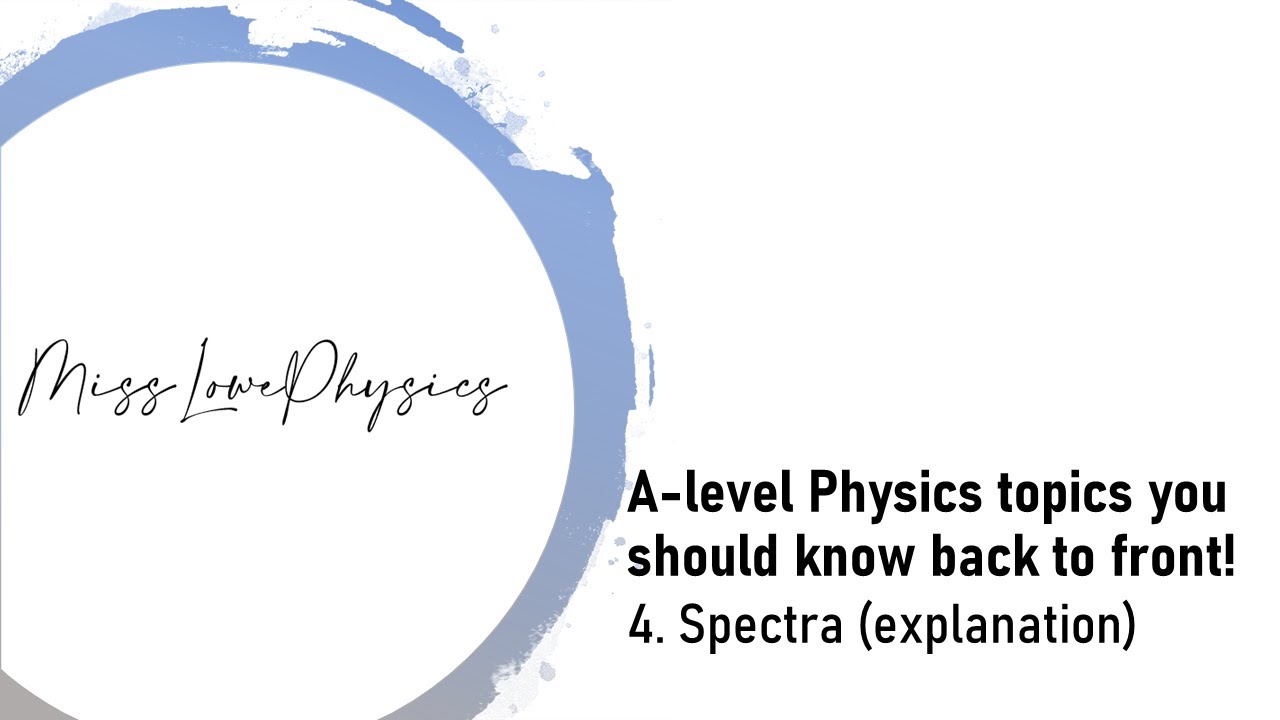 A level Physics Videos You Must Know Back To Front 4 Spectra a-level-physics-videos-you-must-know-back-to-front-4-spectra