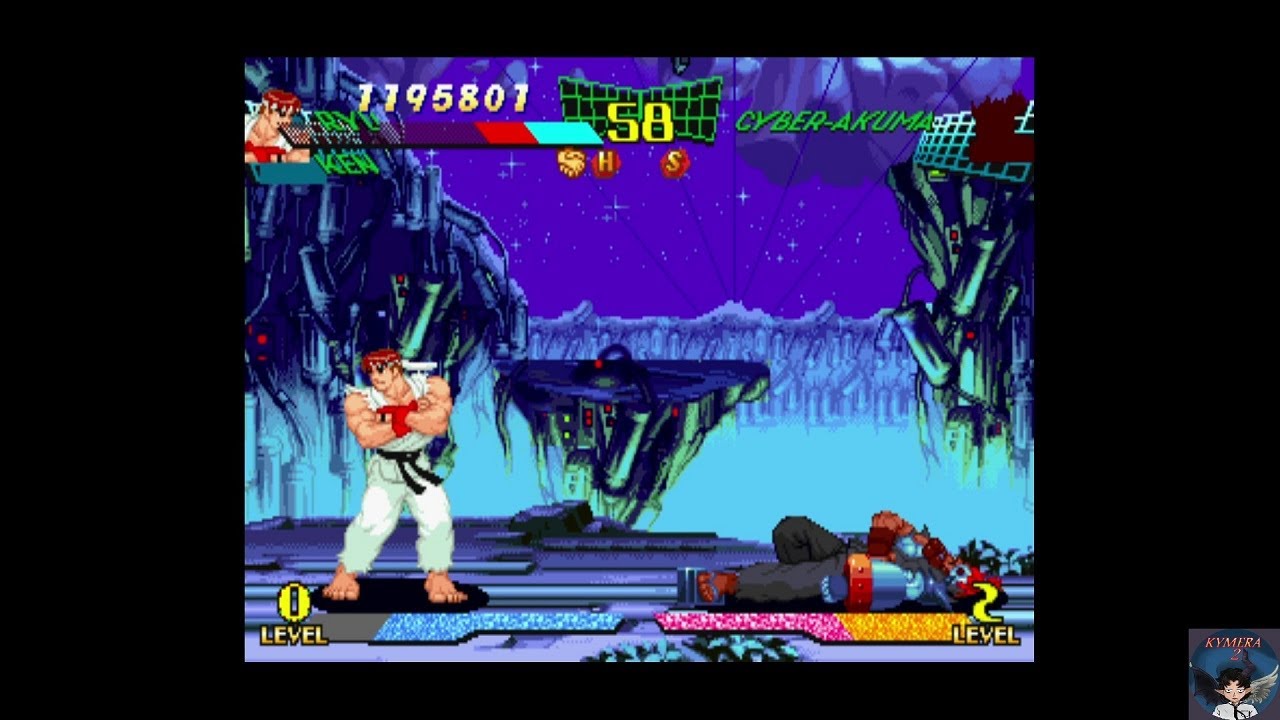 Marvel Super Heroes vs. Street Fighter Boss Fights Apocalypse & Cyber ...