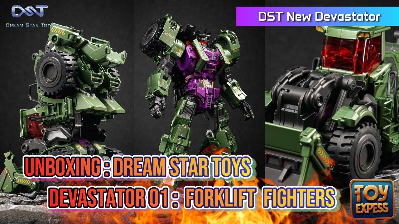 UNBOXING:DREAM STAR TOYS DEVASTATOR 01 : FORKLIFE FIGHTERS #unboxing #transformers #devastator ...