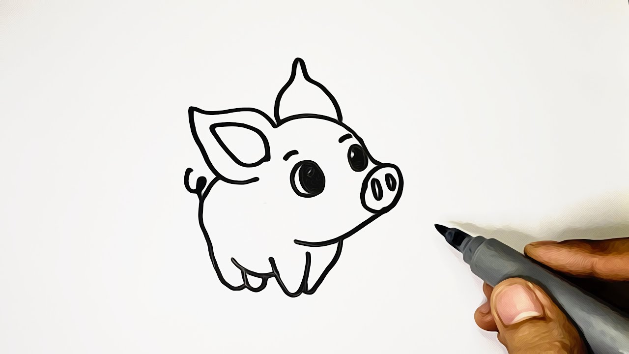 How to Draw Baby Pigs: Step-by-Step Instructions for Kids and Adults ...