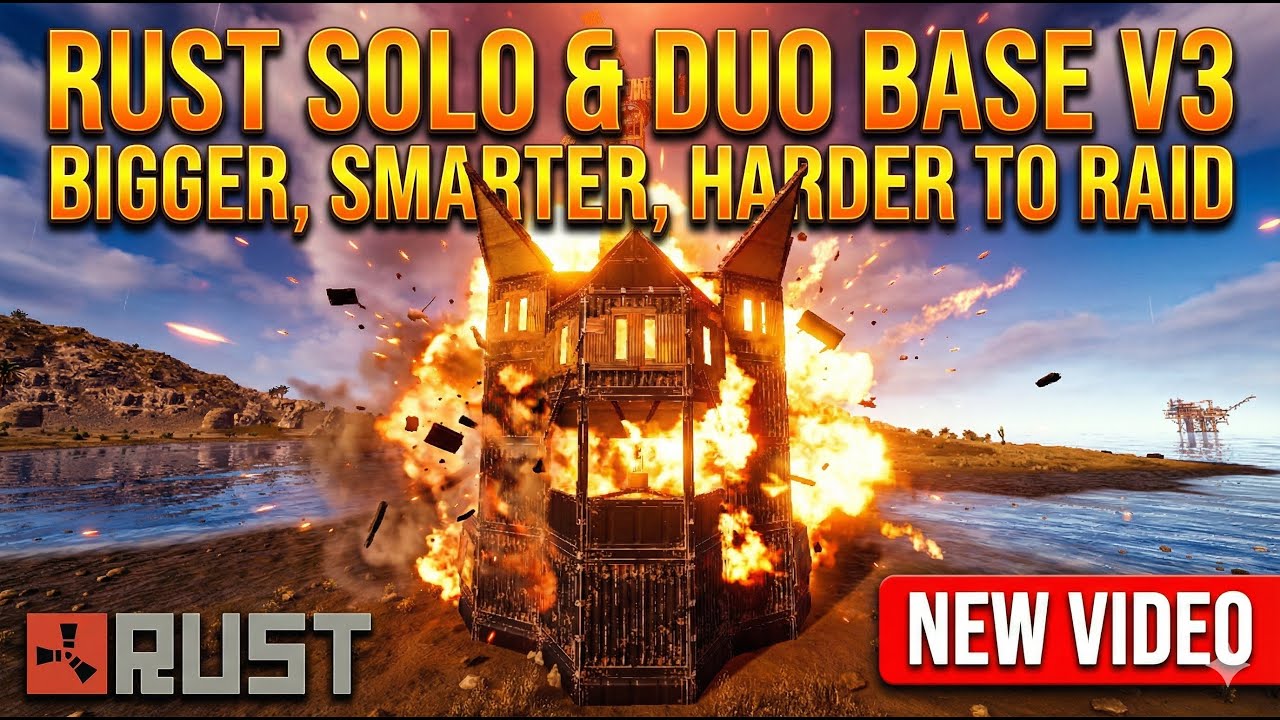 🔥 Rust Solo & Duo Base V3 – Bigger, Smarter, Harder to Raid - YouTube