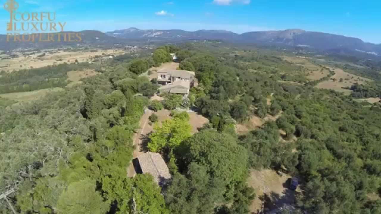 Countryside Corfu Villa for sale in Ropa Valley - YouTube
