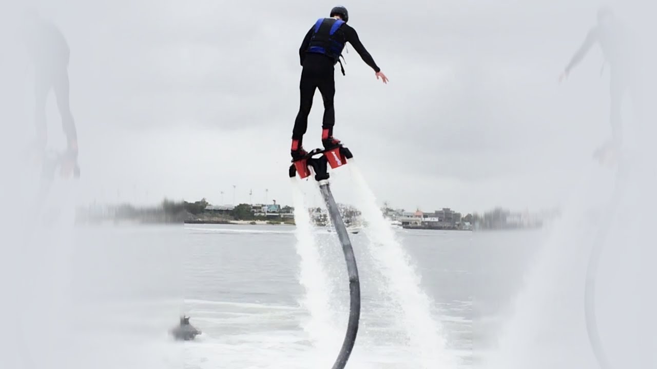 Flyboarding at Rockaway Beach - YouTube