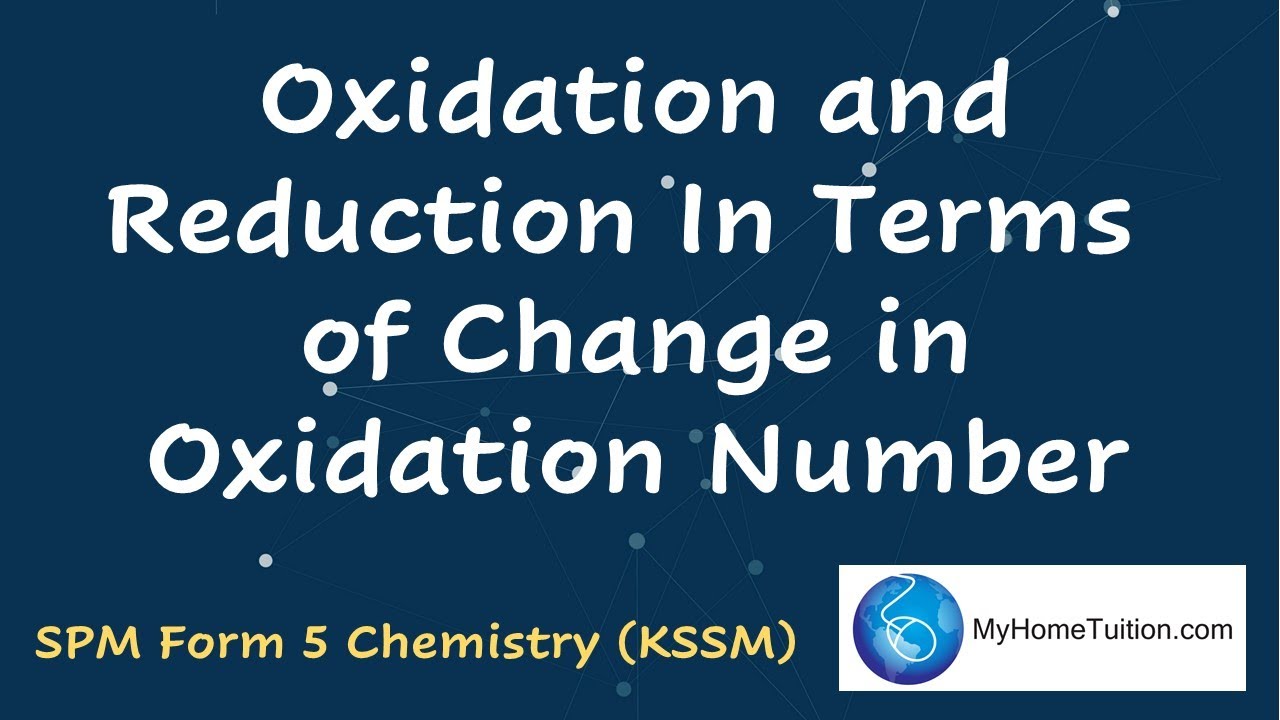 Oxidation and Reduction In Terms of Change in Oxidation Number | What ...