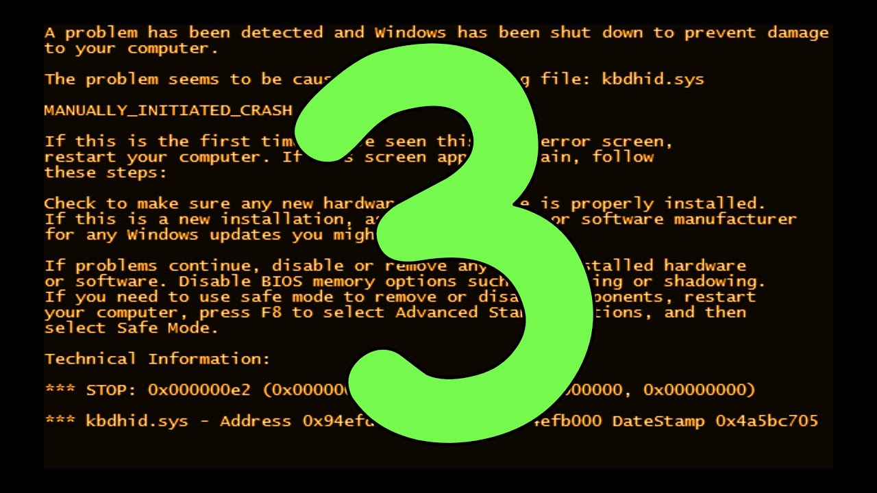 Windows 7 BSOD Compilation: Part 3 - YouTube