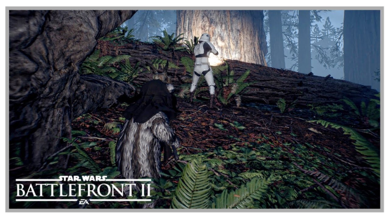 Star Wars Battlefront 2: Killing Stormtroopers As A Ewok - YouTube