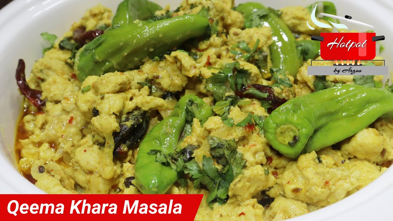 Qeema Khara Masala Recipe | Hotpot by Arzoo - YouTube