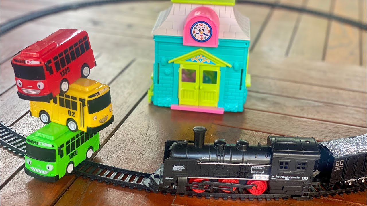 Angry Train And Tayo Bus - YouTube