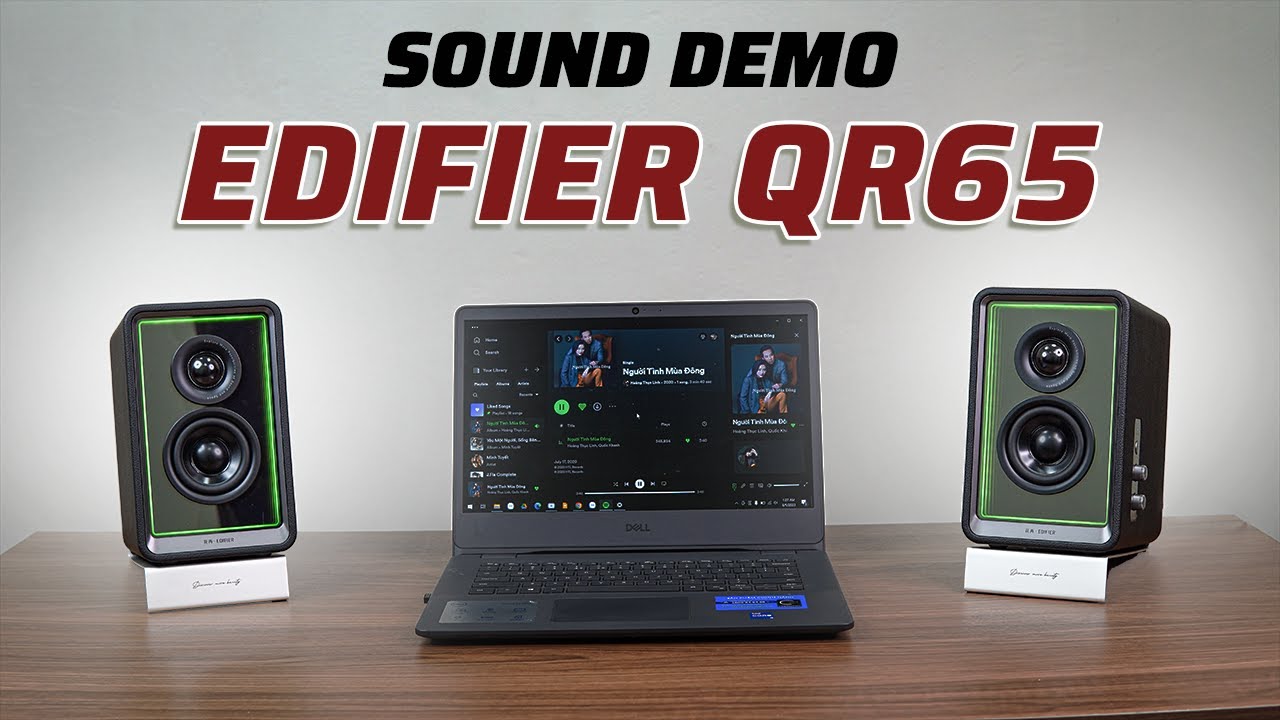 Sound demo loa EDIFIER QR65 - Loa bookshelf siêu đẹp của EDIFIER - YouTube