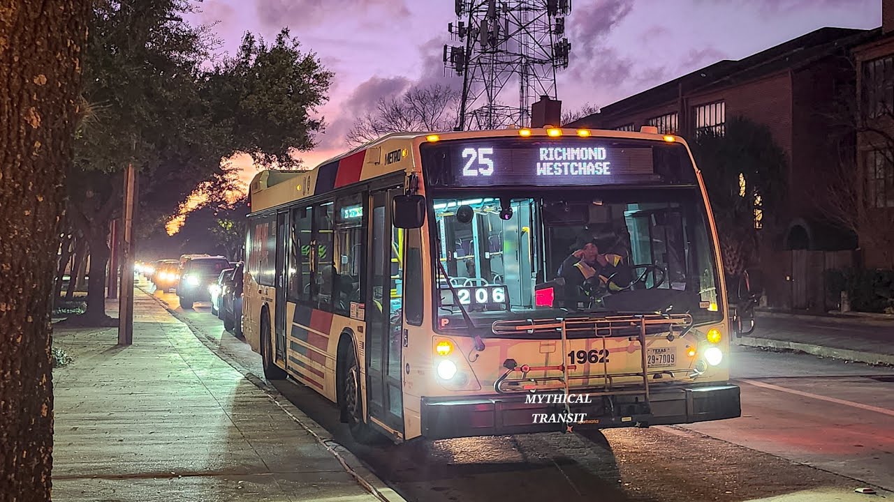 Houston Metro Ride 25 Richmond Nova LFS Diesel, Gessner To Greenway ...