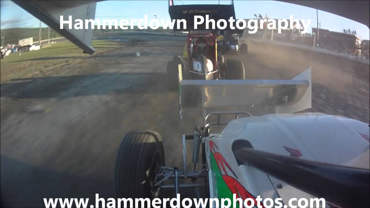 Dustin Purdy @ I-88 Speedway - CRSA Sprint Cars - Heat Race 7/4/14 ...