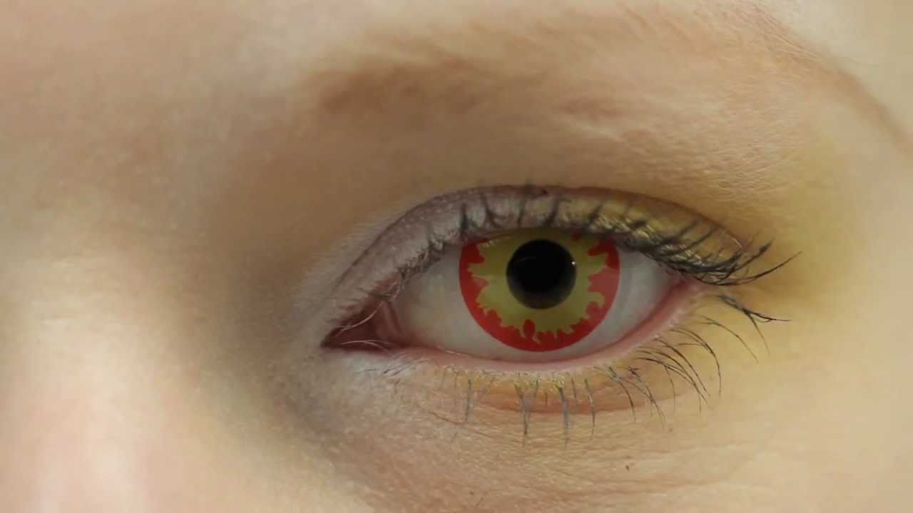 Flame Eyes Contact Lenses - YouTube