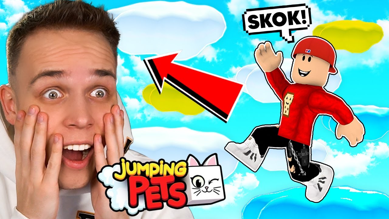 CO KRYJE SIĘ NA NAJWYŻSZEJ CHMURZE w JUMPING PET SIMULATOR w ROBLOX ...