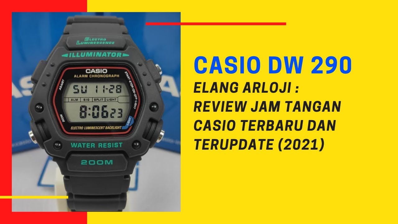 CASIO DW 290 : JAM CASIO KARET MURAH MERIAH TERBARU (2021) - YouTube