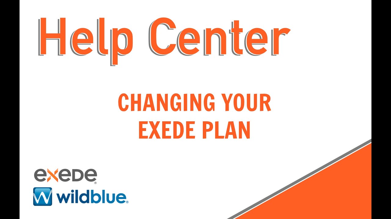 Exede Help Center: How to change your plan - YouTube