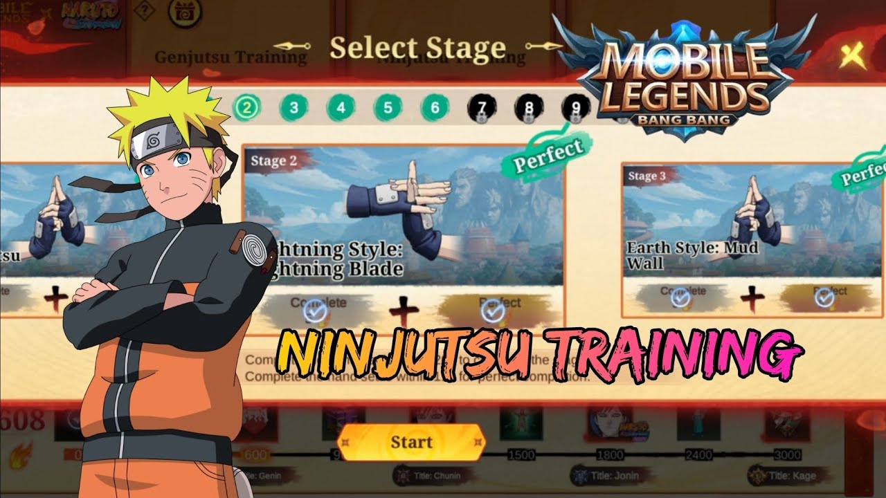 Mobile Legends Ninjutsu Training Stage 1-6 - YouTube