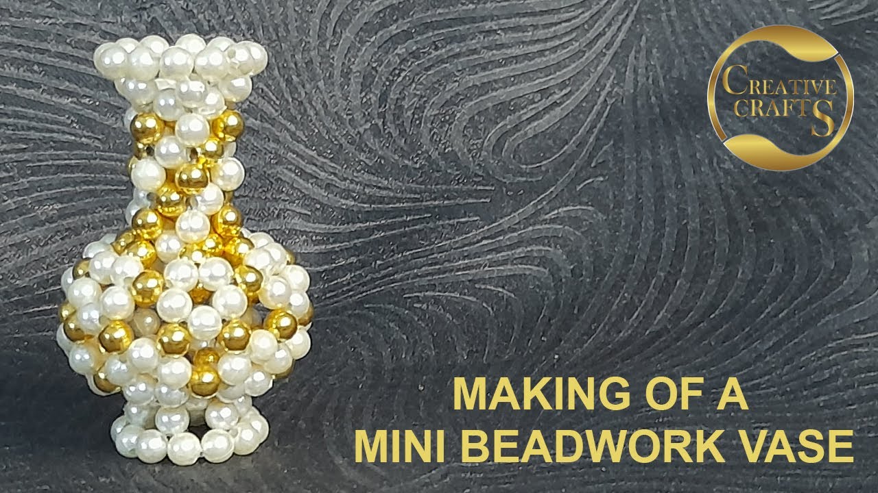 HOW TO MAKE A MINI BEADWORK VASE. - YouTube