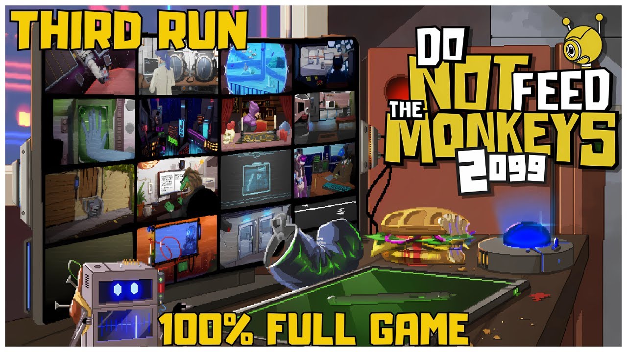 Do Not Feed The Monkeys 2099 Third Run 100% Full Game +All Achievements +Two-Cage Seasoning Pack ...