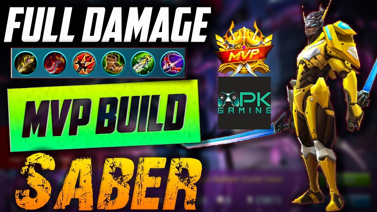 SABER BUILD IN RANKED GAMEPLAY | SABER TIPS & TRICKS WITH MVP MOBILE ...