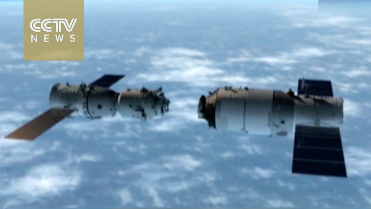 How will Shenzhou-11 spacecraft dock with Tiangong-2 space lab - YouTube