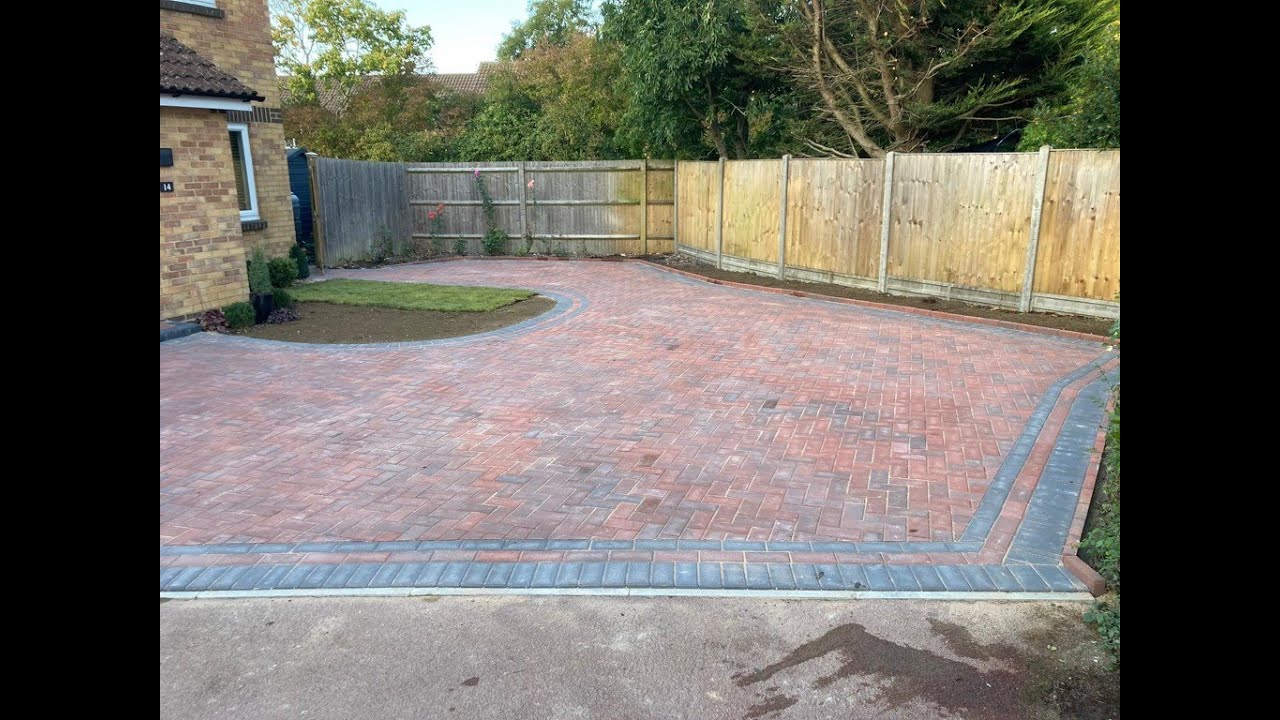 Brindle and Charcoal Block Paving Driveway in Ashford - YouTube