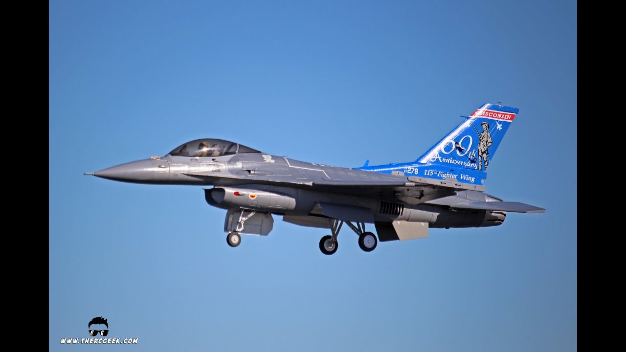 JPinn's Freewing F-16 Fighting Falcon Flight at MRCF - YouTube