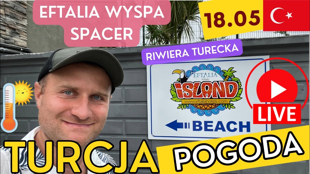 🇹🇷Turcja 18.05 EFTALIA ISLAND. Spacer i Pogoda Alanya #turcja # ...
