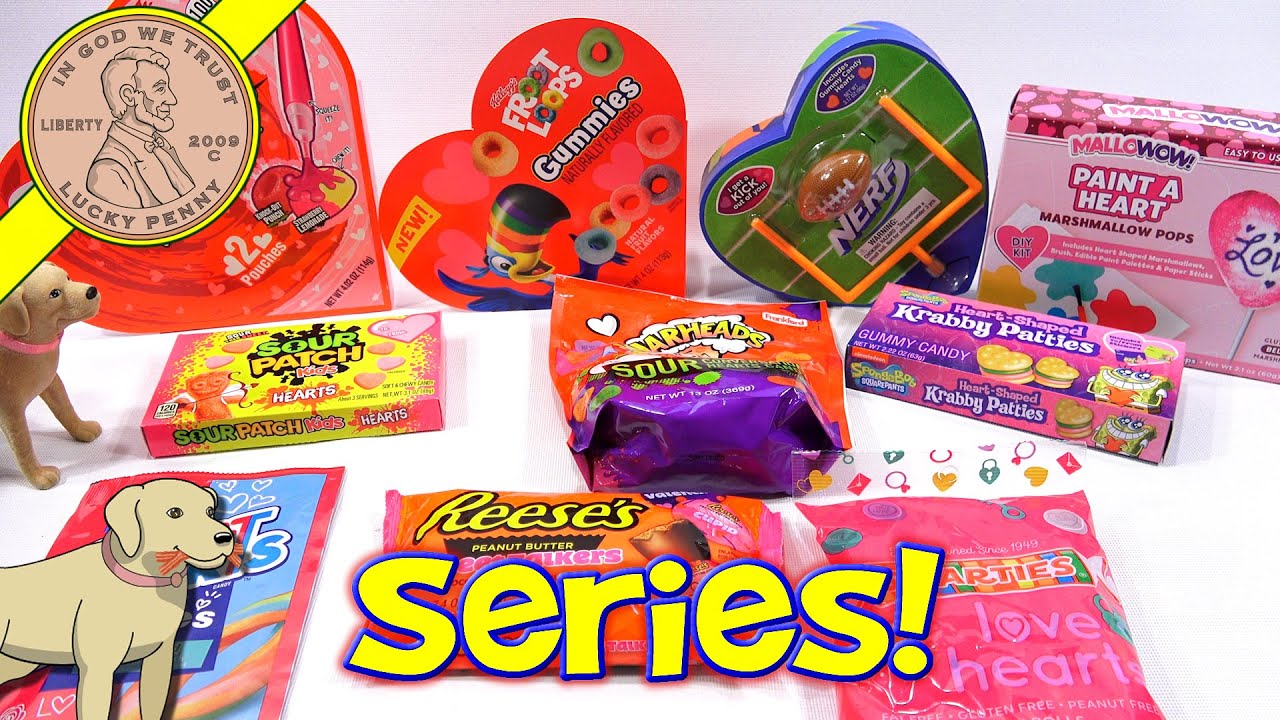 Valentines Day Candy Collection Series 2022! WarHeads - Nerf - Smarties ...
