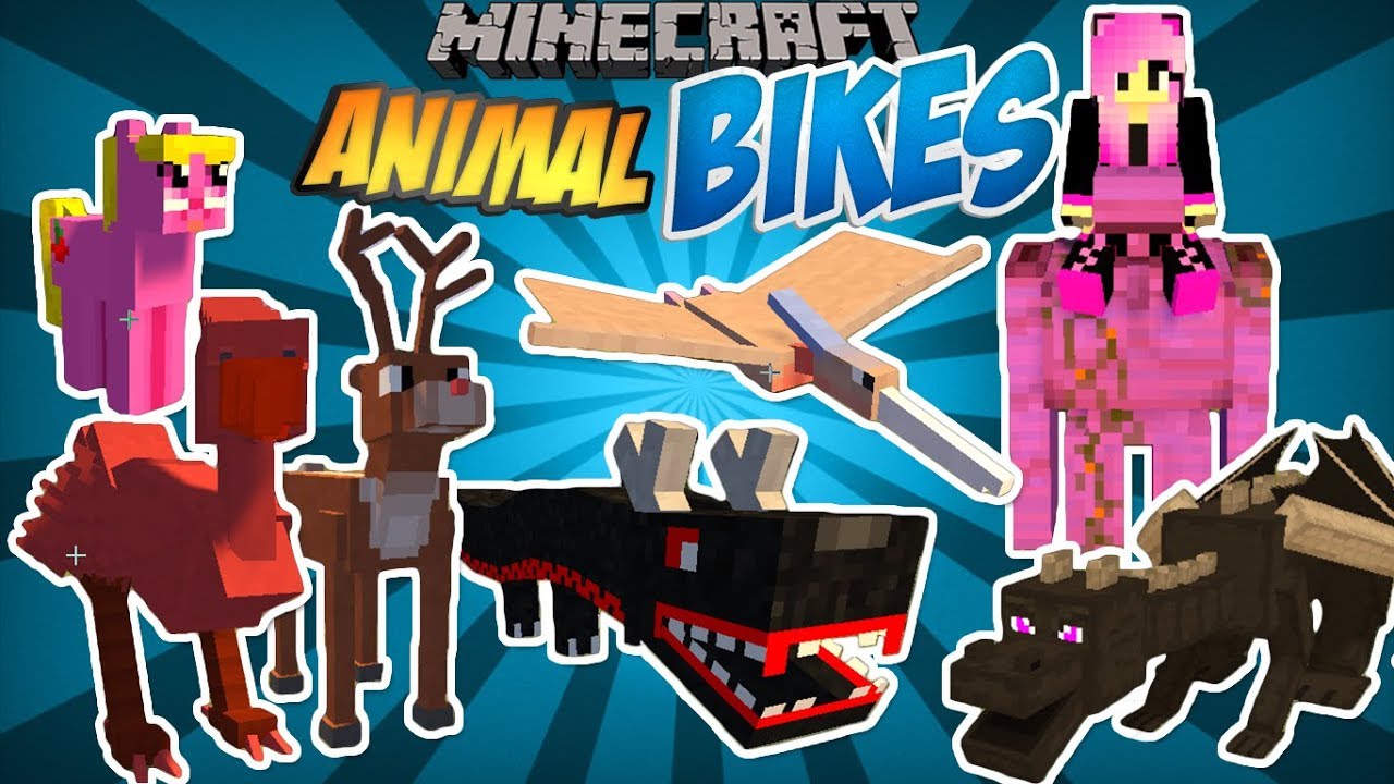MINECRAFT: ANIMAL BIKES - TUTORIAL MINECRAFT MOD #30 - YouTube
