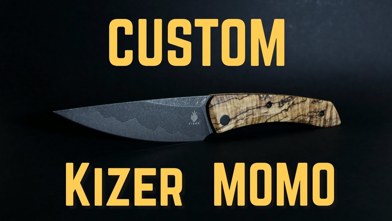 Customizing The Kizer MOMO Pocket Knife!!! #handmade #custom #edc - YouTube