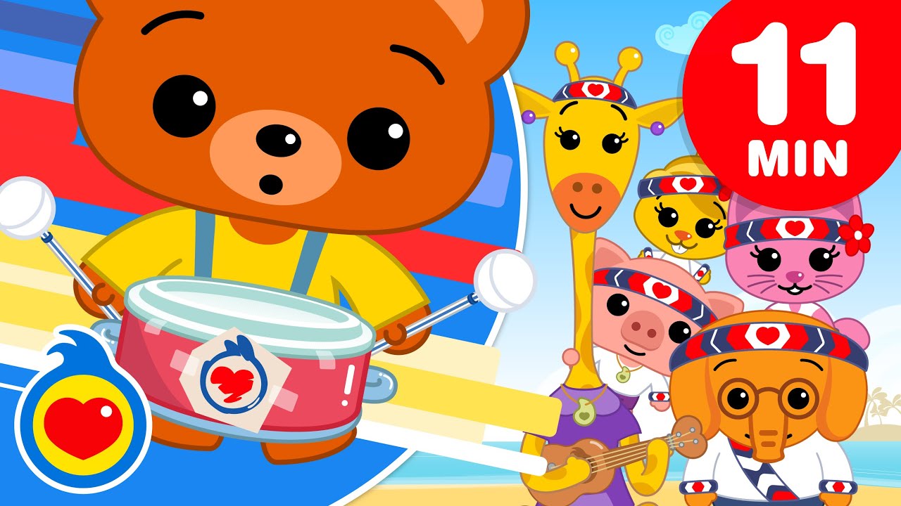 Bam's Drum + More World Songs ♫ Plim Plim - The Kindness Hero (10+ Min ...
