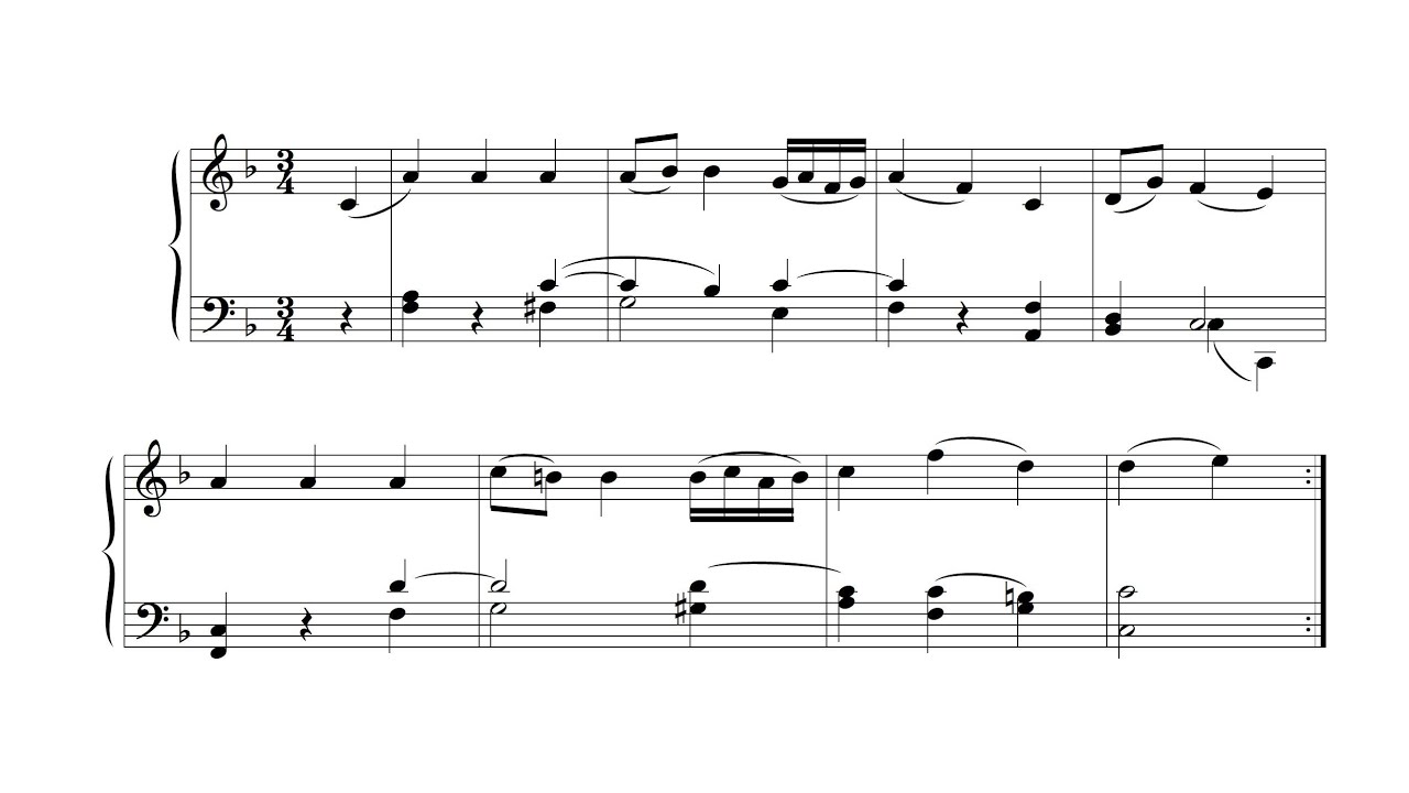 Minuet in F Major #minuet #piano - YouTube