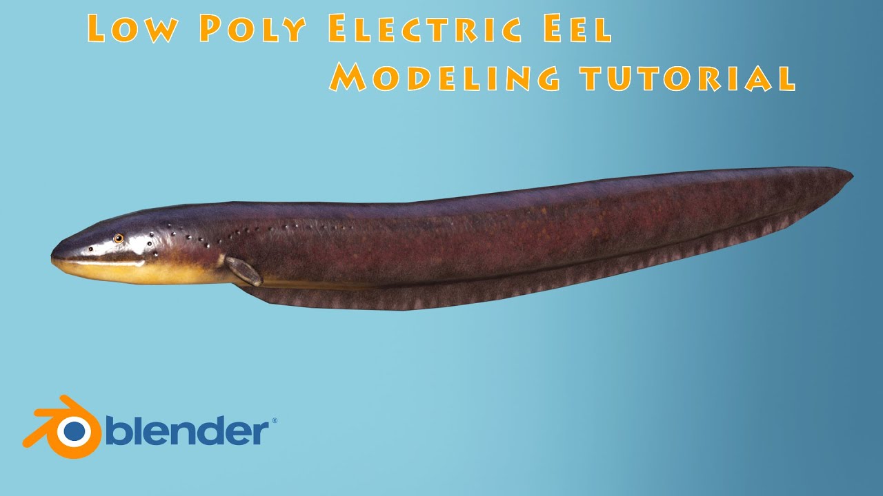Low Poly Electric EEL Modeling Tutorial in Blender 2.93 - YouTube