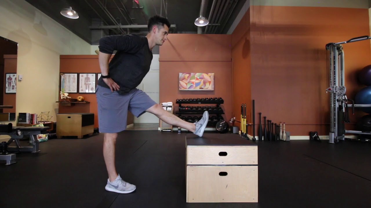 Box Hamstring Stretch - YouTube