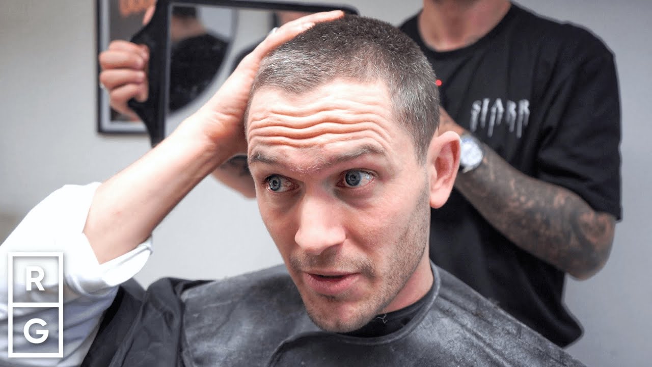 He Wanted The "PERFECT BUZZ CUT" For His Face Shape - YouTube