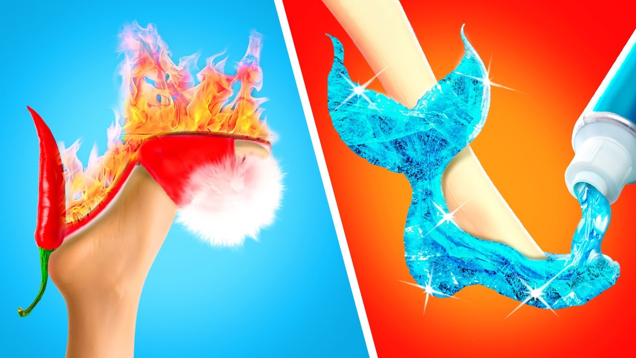 RETO DE COMIDA FRÍA VS. CALIENTE | ¡Chica de fuego vs. reina de hielo ...