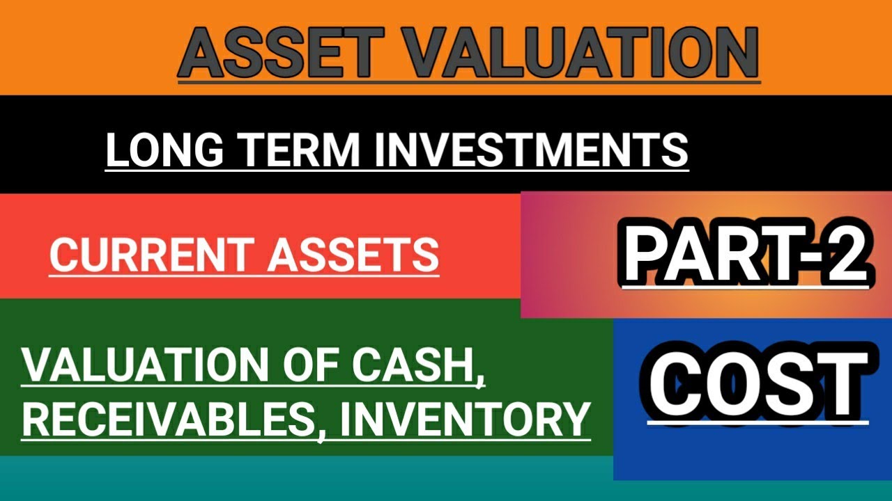 PART-2 ASSET VALUATION..LONG TERM INVESTMENTS..CURRENT ASSETS ...