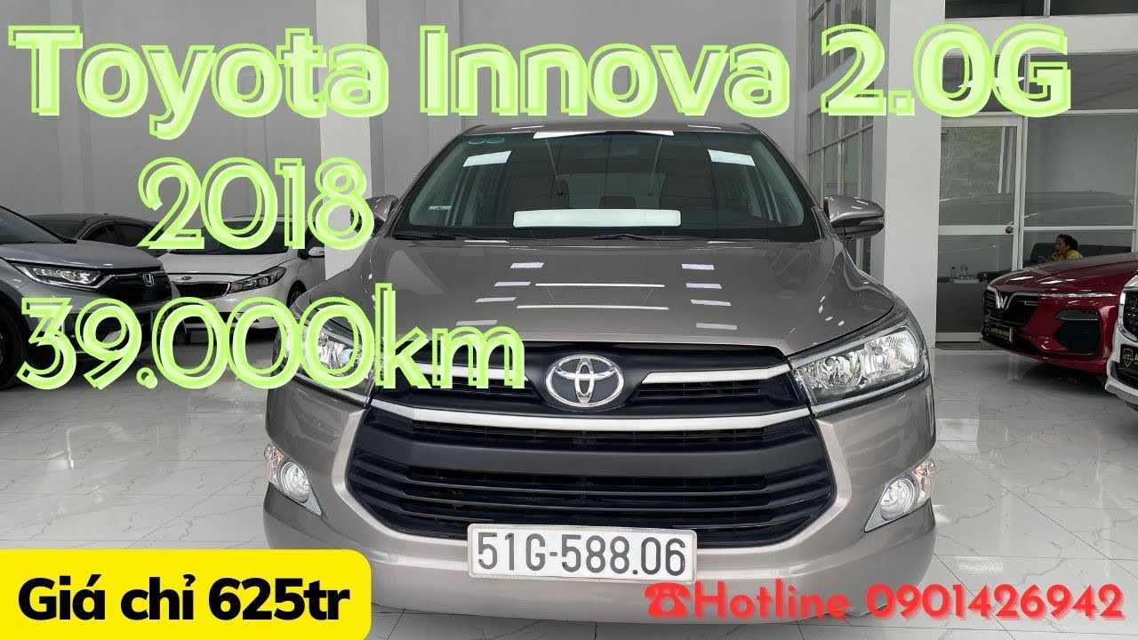 Innova 2.0G 2018 mà chạy có 39.000km, Vỏ zin chưa thay còn đủ, sơ cua ...