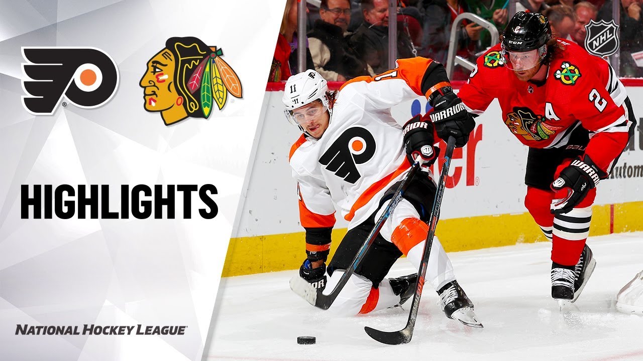 NHL Highlights | Flyers @ Blackhawks 10/24/19 - YouTube