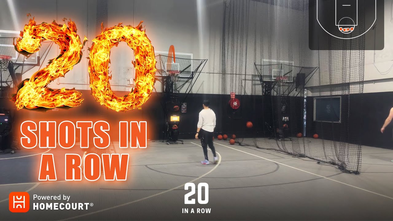 Mastering Basketball warm up 20 in a row with HomeCourt App 🏀 🔥 - YouTube