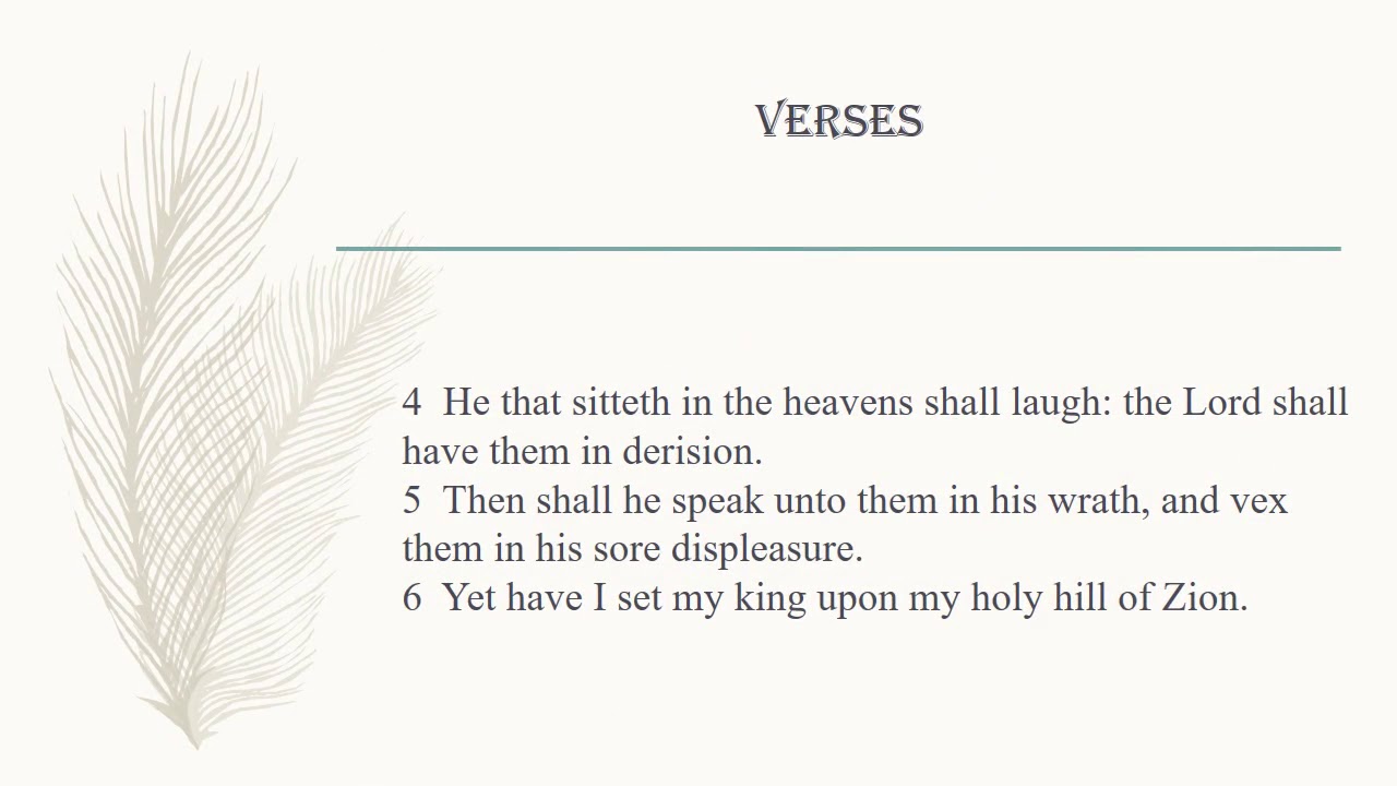 BOOK OF PSALM | CHAPTER 2 | READ ALONG | Praise The Lord...... - YouTube