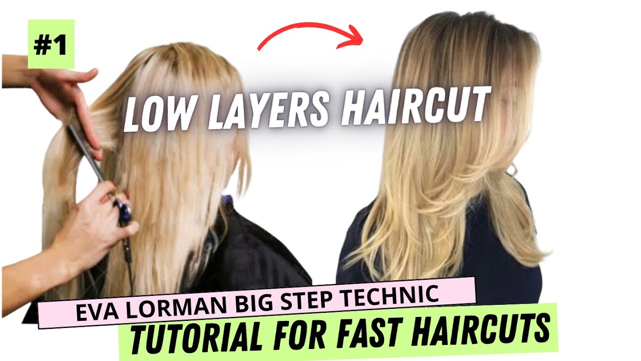 How to Cut a Low Frontal Cascade Haircut Step by Step | Women's Haircut ...