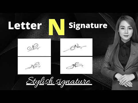 N signature style | How to do N signature | Letter N signature - YouTube