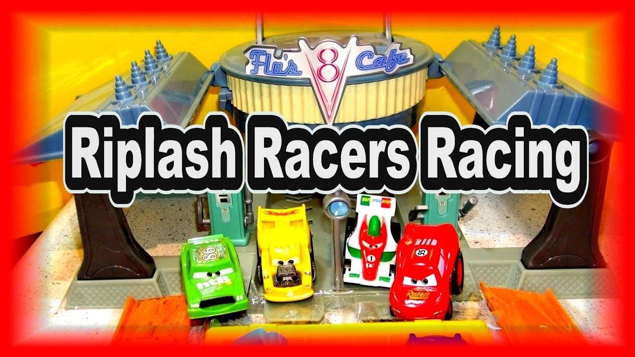 Pixar Cars Real Riplash Racers in Downtown Radiator Springs with ...