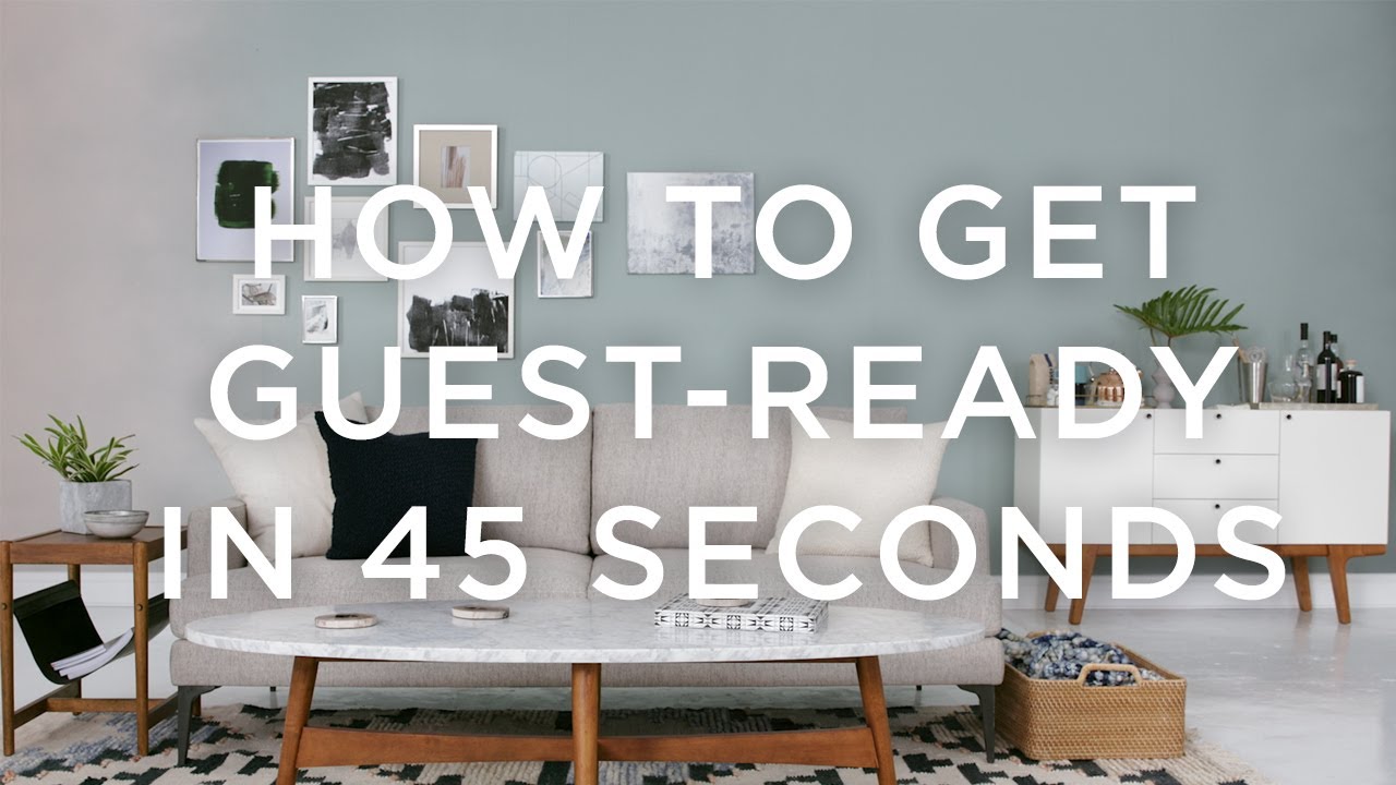 How To: Get Guest-Ready in 45 Seconds - YouTube