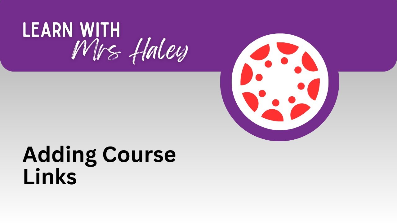 Creating Course Links in Canvas - YouTube