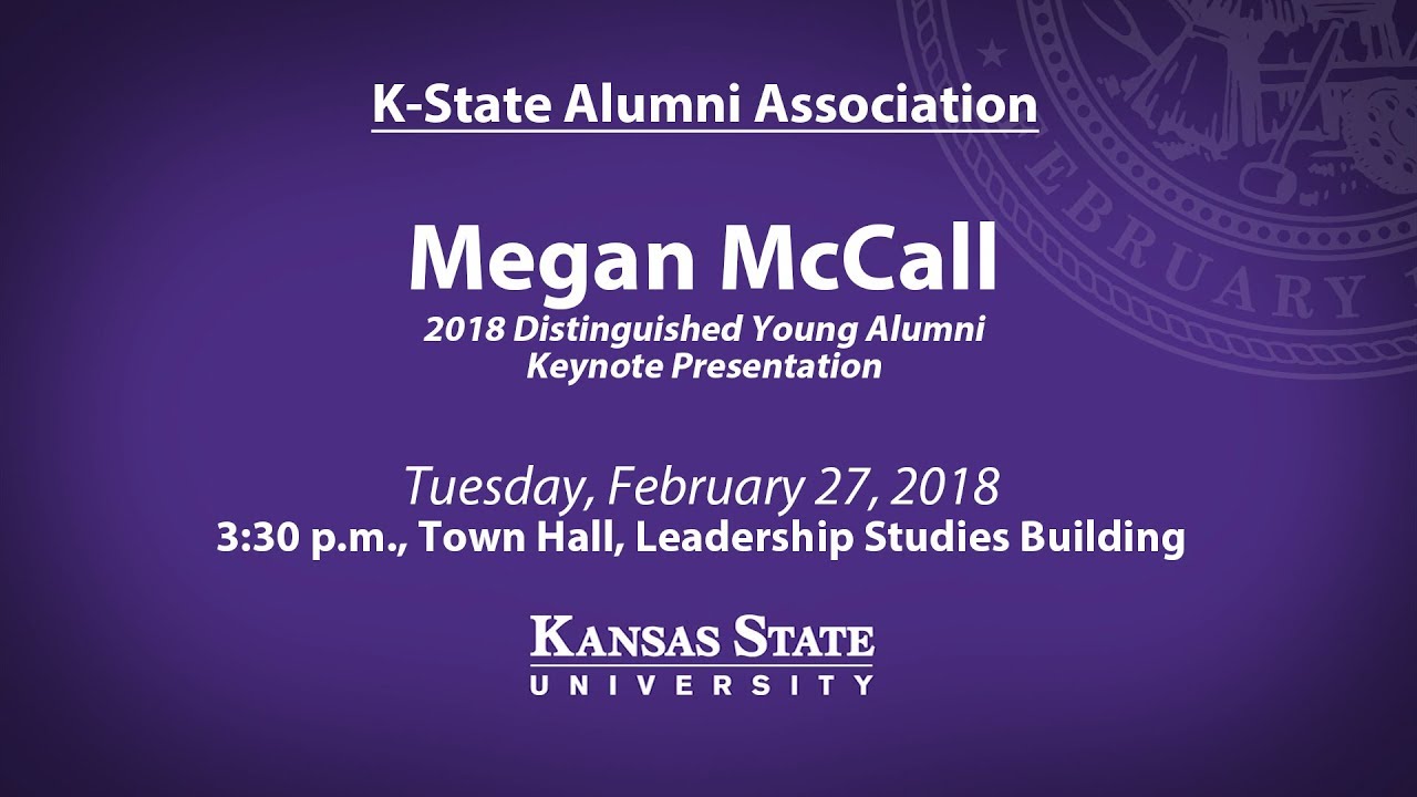 Megan McCall | 2018 Distinguished Young Alumni Keynote Presentation ...