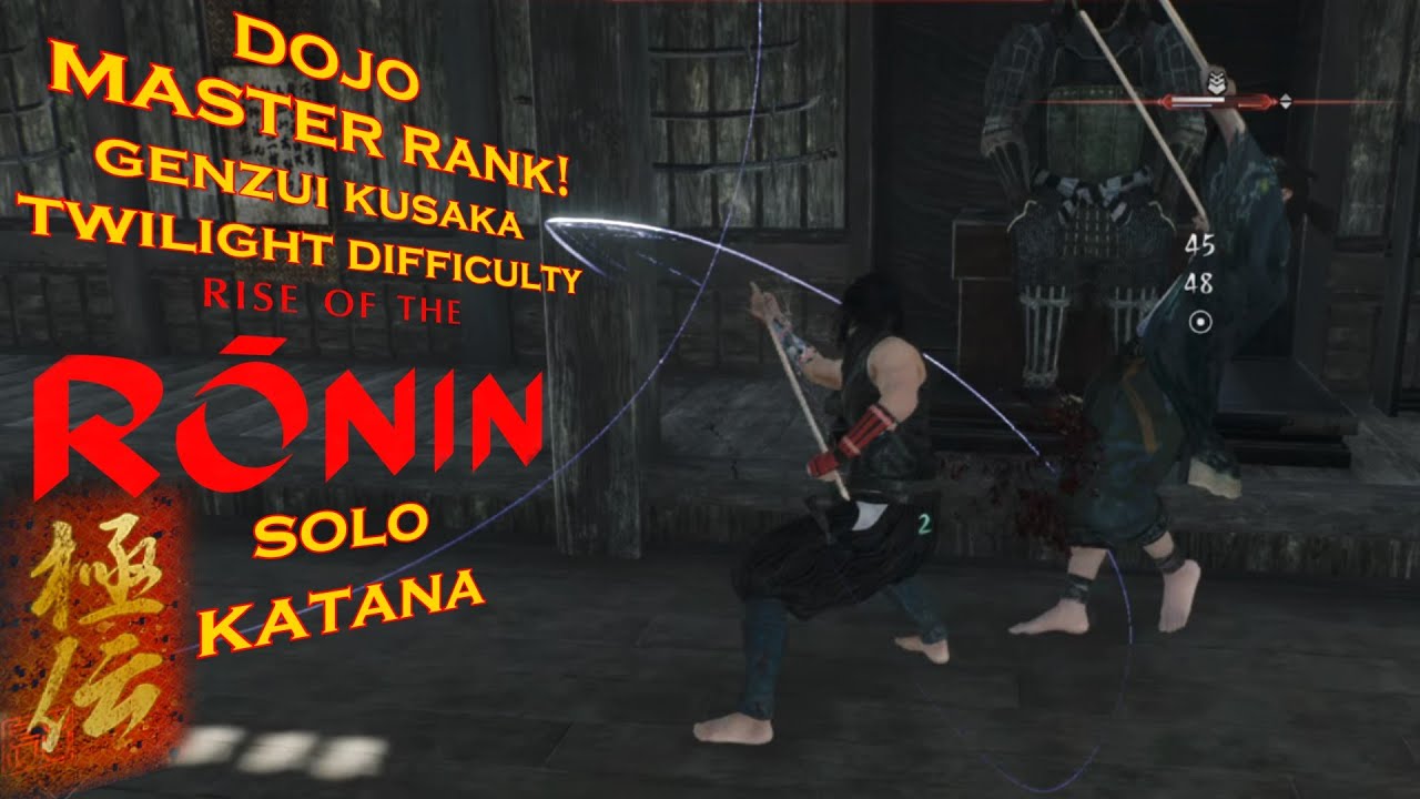 Rise of the Ronin - Genzui Kusaka Master Rank! Dojo - solo (Katana ...