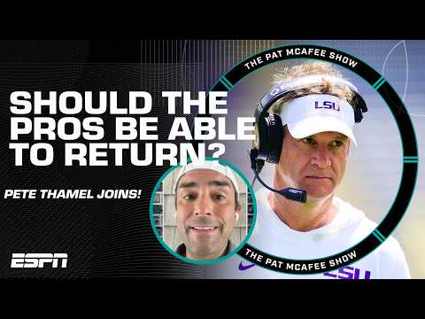Will NFL players be able to return to the SEC? Pete Thamel details 👀 | The Pat McAfee Show