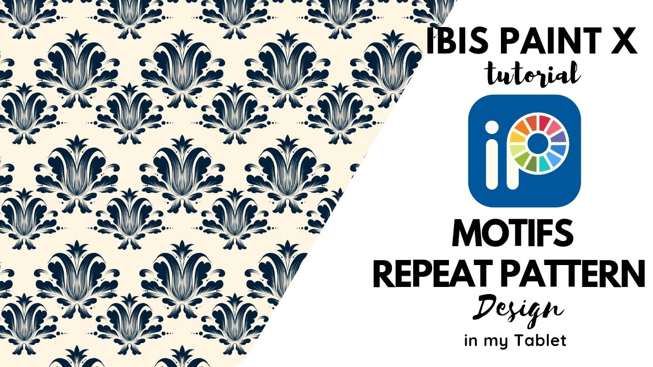 Complex repeat pattern design in IBIS PAINT X | SEAMLESS Motif pattern ...